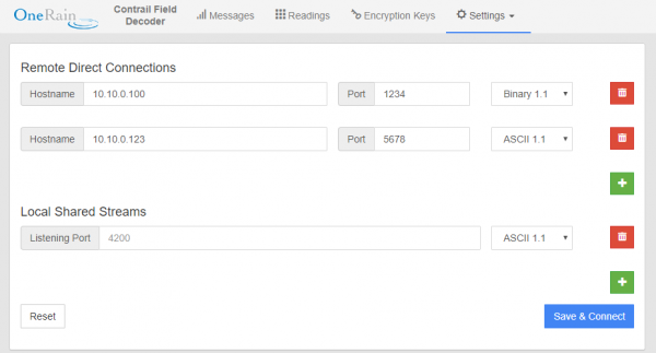New Release of OneRain's Contrail Field Decoder Software - OneRain
